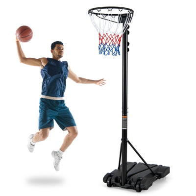 Costway Costway Portable Basketball Hoop Adjustable Basketball Goal ...