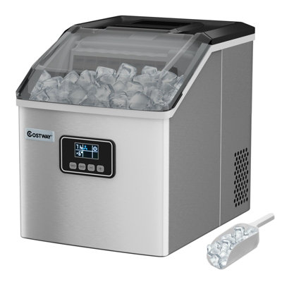 Costway Countertop Ice Maker Portable Ice Cube Making Machine 22KG/24H ...
