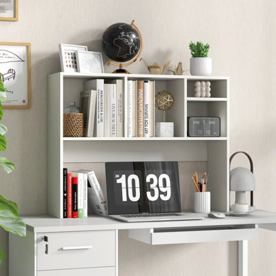 Costway Desktop Bookshelf Tabletop Display Rack Storage Organizer w/ 4 ...