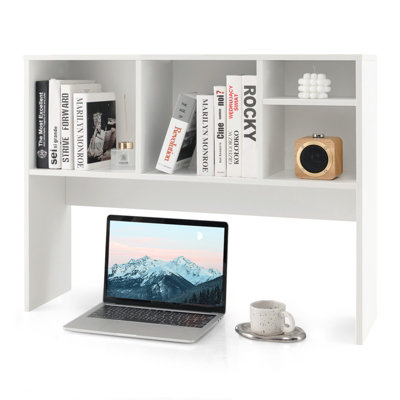 Costway Desktop Bookshelf Tabletop Display Rack Storage Organizer w/ 4 ...