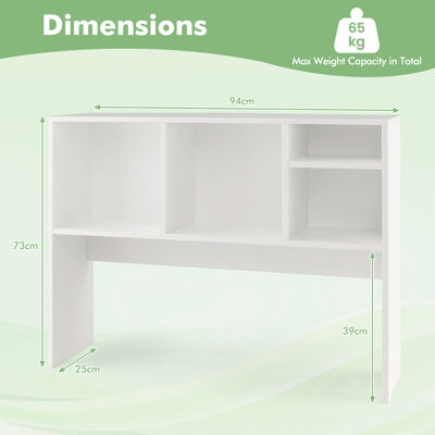 Costway Desktop Bookshelf Tabletop Display Rack Storage Organizer w/ 4 ...