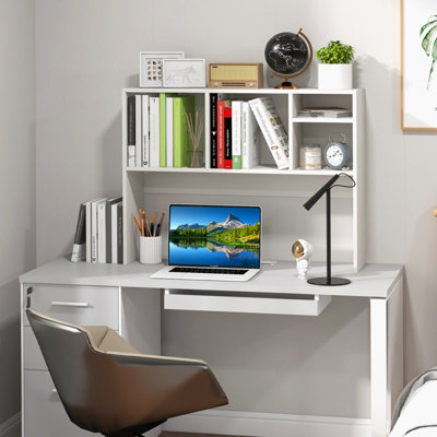 Costway Desktop Bookshelf Tabletop Display Rack Storage Organizer w/ 4 ...