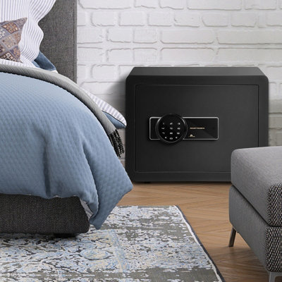 Costway Digital Security Safe Box Electronic Money Cash Jewelry Deposit Case with Keys