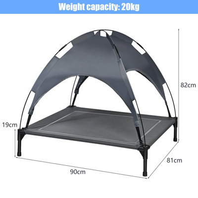 Costway Dog Bed cat cot Elevated pet tent with detachable canopy
