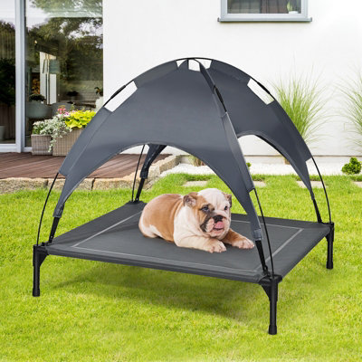Costway Dog Bed cat cot Elevated pet tent with detachable canopy