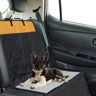 Costway Dog Car Seat Cover Half Pet Back Seat Cover Small & Medium Dogs ...