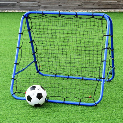 Costway Double-sided Football Training Net Pro Rebounder Net Kickback ...