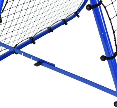 Costway Double-sided Football Training Net Pro Rebounder Net Kickback ...