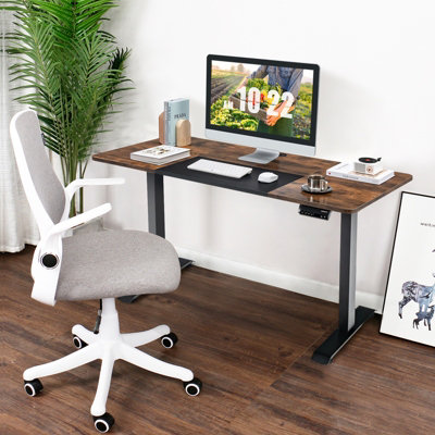 Costway Electric Standing Desk Stand-up Ergonomic Computer Workstation ...