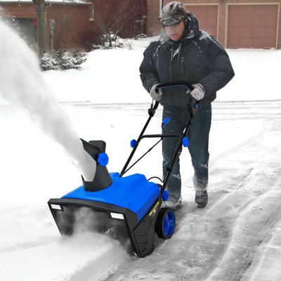 COSTWAY Electric Walk-behind Snow Blower 50 CM Corded Snow Sweeper w ...