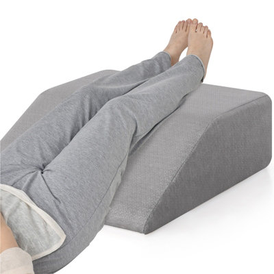 Costway Elevating Memory Foam Leg Rest Pillow Wedge Support Pillow W ...