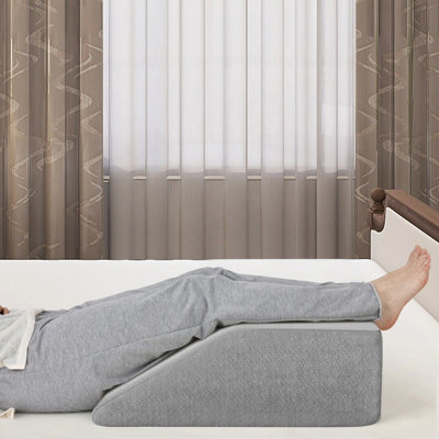 Costway Elevating Memory Foam Leg Rest Pillow Wedge Support Pillow W ...