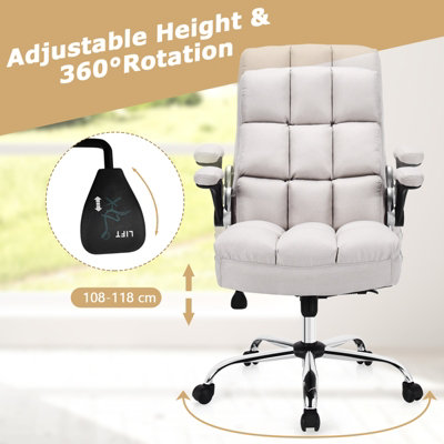 Costway Executive Office Chair Ergonomic Padded High Back Swivel ...