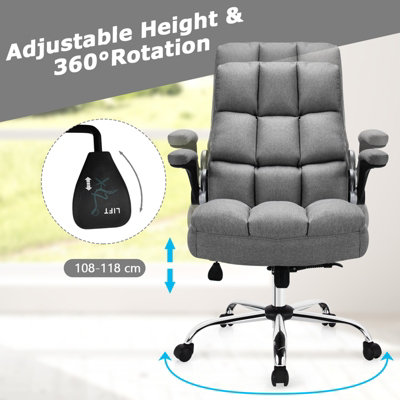 Costway Executive Office Chair Ergonomic Padded High Back Swivel ...