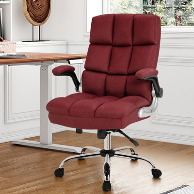 Costway Executive Office Chair Ergonomic Padded High Back Swivel ...