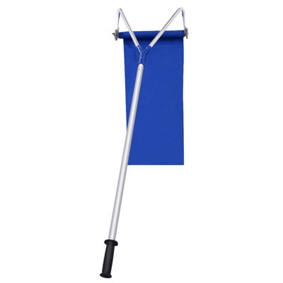 Costway Extendable Snow Shovel Roof Rake Lightweight Aluminum Snow ...