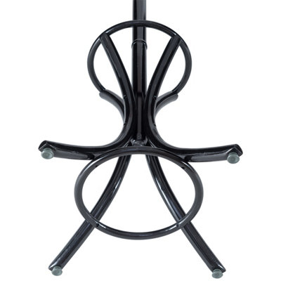 Costway Floor Standing Coat Jacket Stand Solid Wood Hanger with ...