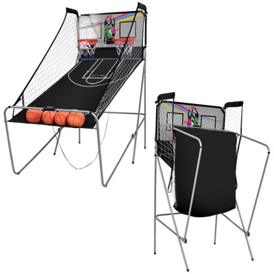 Costway Foldable Double Shot Basketball Arcade Game Basketball ...