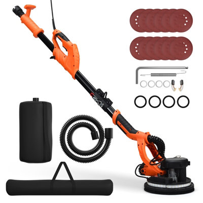 COSTWAY Foldable Drywall Sander 750W Sander Machine w/ Automatic Vacuum ...