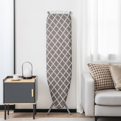 Costway Foldable Ironing Board W/ Extra Ironing Board Cover Height ...
