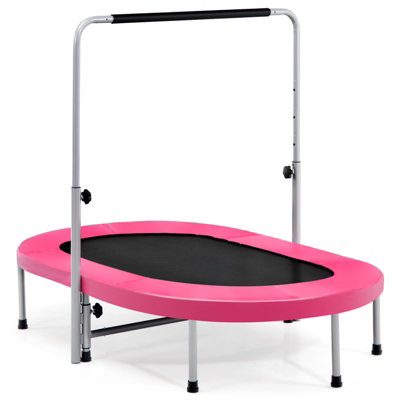 COSTWAY FOLDABLE JUMPING FITNESS TRAMPOLINE DOUBLE TRAMPOLINE FOR 2 ...