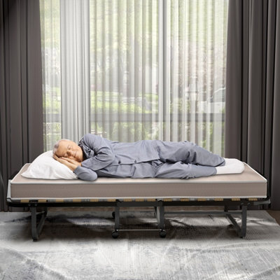 Costway Folding Bed Metal Frame Portable Bed Heavy Duty & Sturdy ...