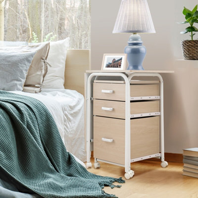 Costway Folding Computer Desk Wheeled PC Laptop Table Writing ...