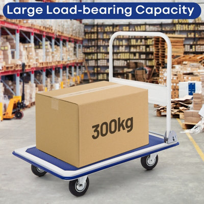 Costway Folding Push Cart Dolly Moving Hand Truck Rolling Flatbed ...