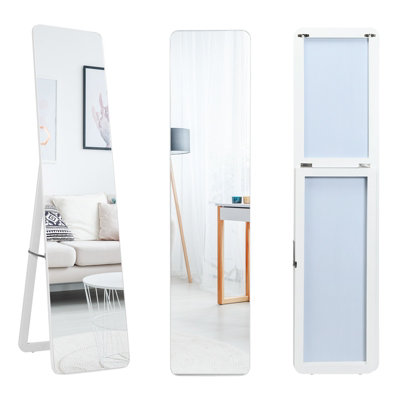 Costway Full Length Dressing Mirror Full Body Mirror Freestanding Wall ...