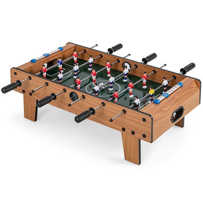 COSTWAY Game Room Size Football Table Space Saving Table Football-Natural