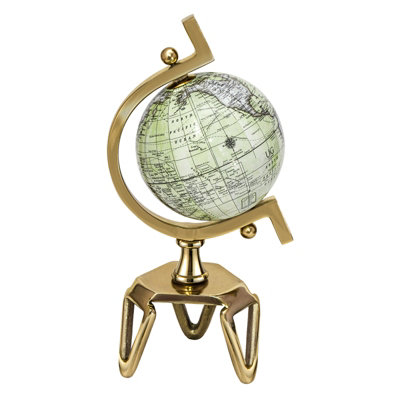 Costway Geographic 5 Inch World Globe Educational Interactive Rotating ...