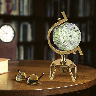 Costway Geographic 5 Inch World Globe Educational Interactive Rotating ...
