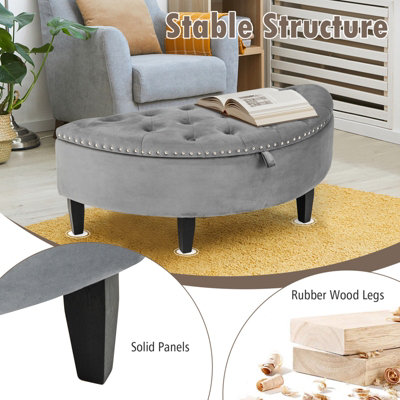 Half round ottoman store
