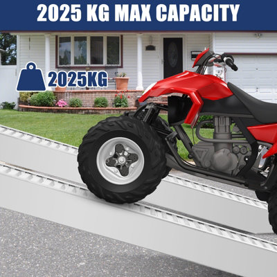 Costway Heavy-duty Trailer Ramp Lightweight Universal Vehicle Loading ...