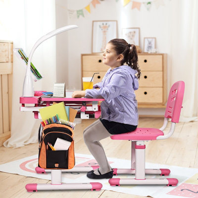 Height adjustable childrens desk store