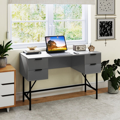 Costway Home Office Desk Computer Desk Writing Table PC Workstation W ...