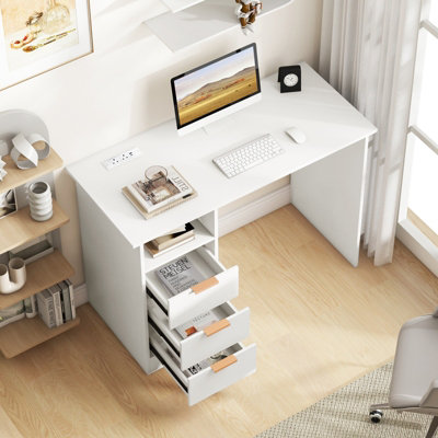 Writing desk with power outlet store
