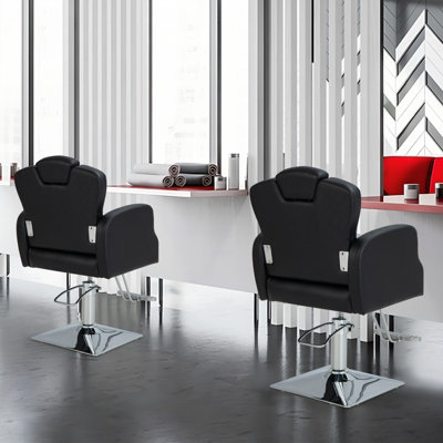 Costway Hydraulic Barber Chair Salon Chair Height Adjustable 360 Swivel ...