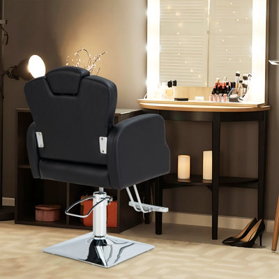 Costway Hydraulic Barber Chair Salon Chair Height Adjustable 360 Swivel ...