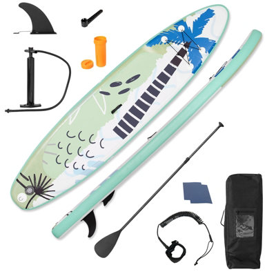Costway Inflatable Stand Up Paddle Board Kit Paddle Board w/Free ...