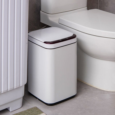 Costway Intelligent Touchless Trash Can 13L Small Smart Motion Sensor ...