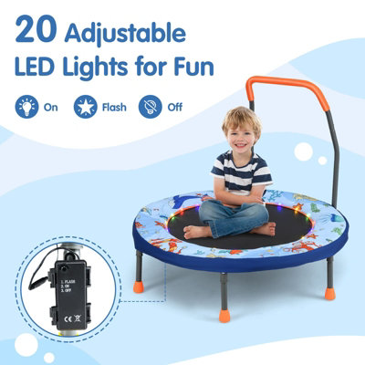 COSTWAY Kids 90cm Mini Trampoline Indoor Outdoor Folding Small ...