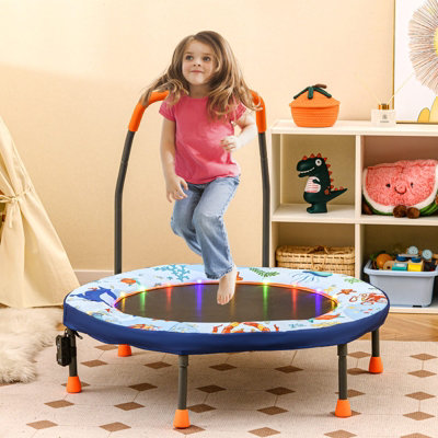 COSTWAY Kids 90cm Mini Trampoline Indoor Outdoor Folding Small ...