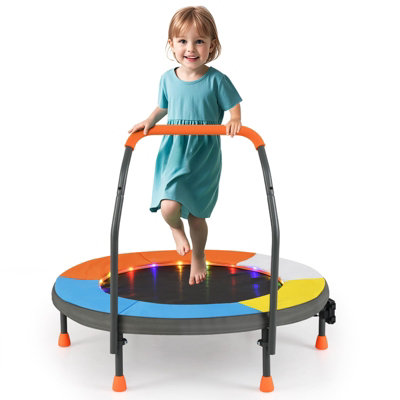 COSTWAY Kids 90cm Mini Trampoline Indoor Outdoor Folding Small ...