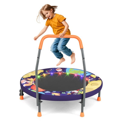 COSTWAY Kids 90cm Mini Trampoline Indoor Outdoor Folding Small ...