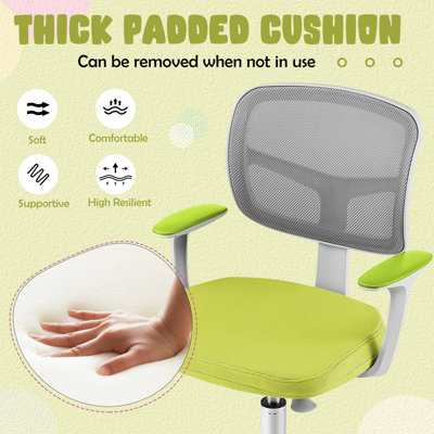 Costway Kids Computer Desk Chair Low-Back Task Study Chairs Children ...