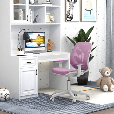 Costway Kids Computer Desk Chair Swivel Mesh Children Task Study Chair ...