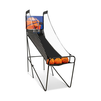 Costway Kids Folding Arcade Basketball Game Machine W/ Electronic Scorer