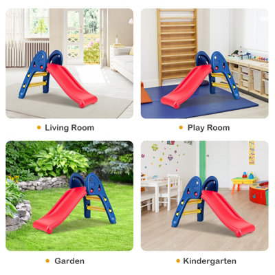 Costway Kids Folding Slide First Slide Plastic Climber Toy Kids ...