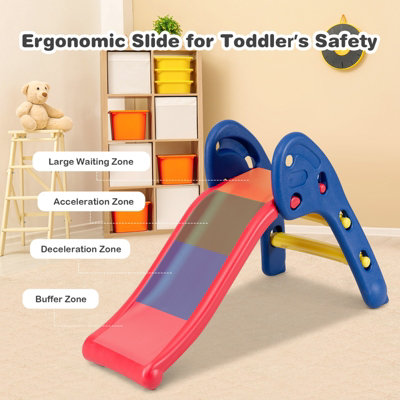 Costway Kids Folding Slide First Slide Plastic Climber Toy Kids ...